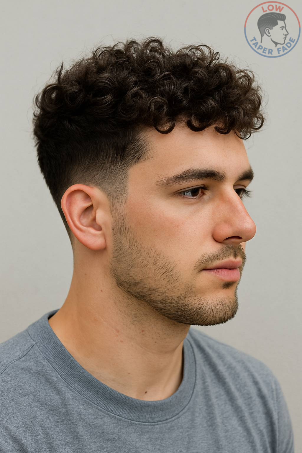 Curly Hair Low Taper Fade | Easy Haircut Guide for Men - LOW TAPER FADE