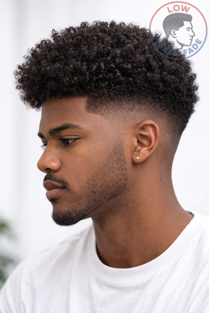 Low Taper Fade Curly Hair Afro – Easy Style Guide for Men - Low Taper Fade