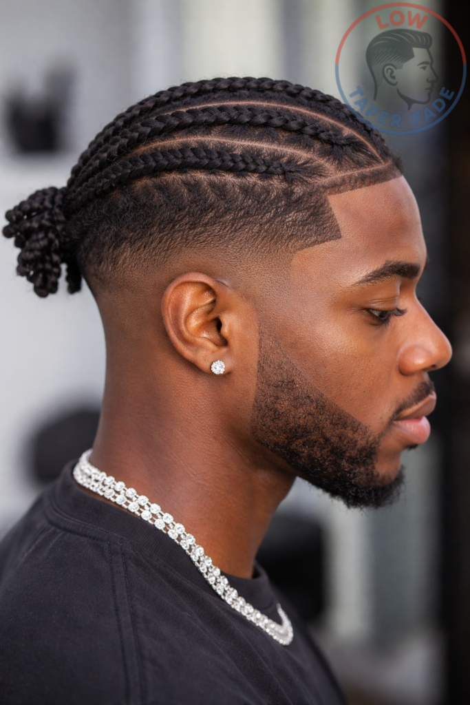 Low Taper Fade Black Male Braids – Styles, Care, and Haircut - LOW ...