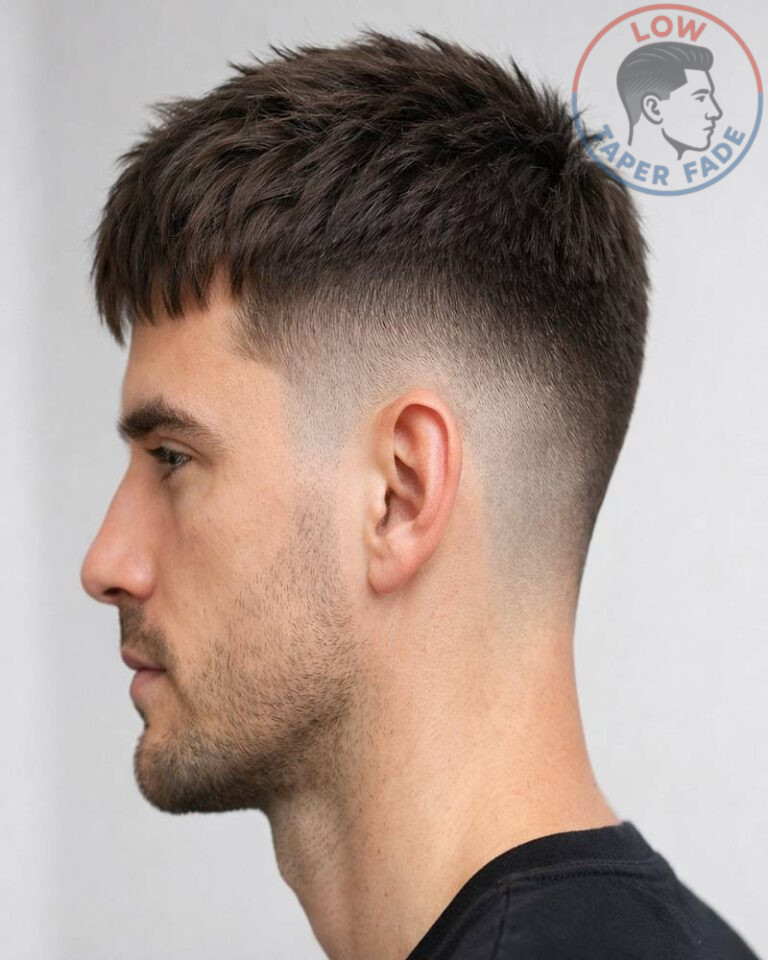 Men Textured Crop Low Taper Fade Haircut – Simple Style Guide - Low ...
